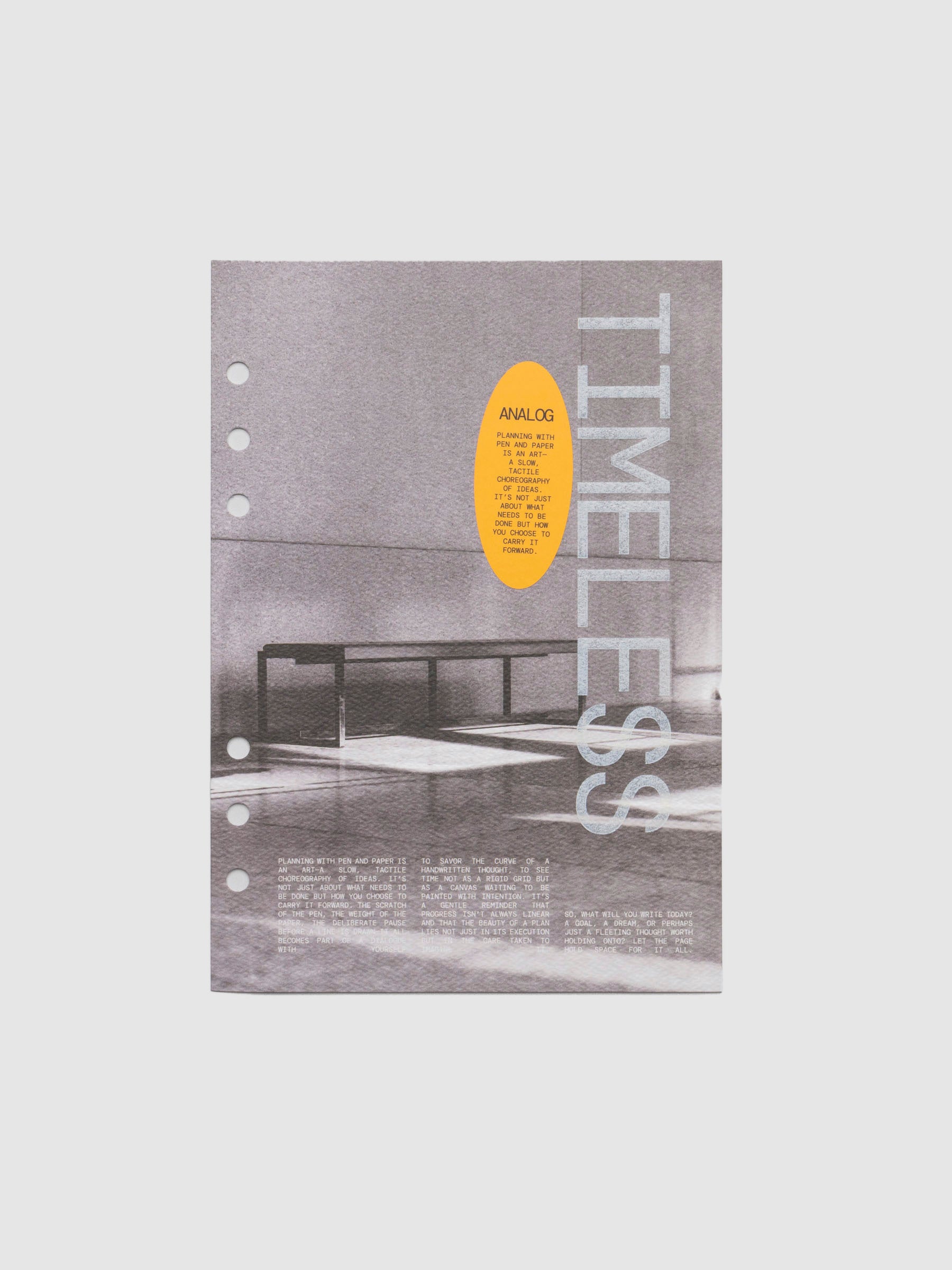 Timeless Planner Dashboard | Cloth & Paper