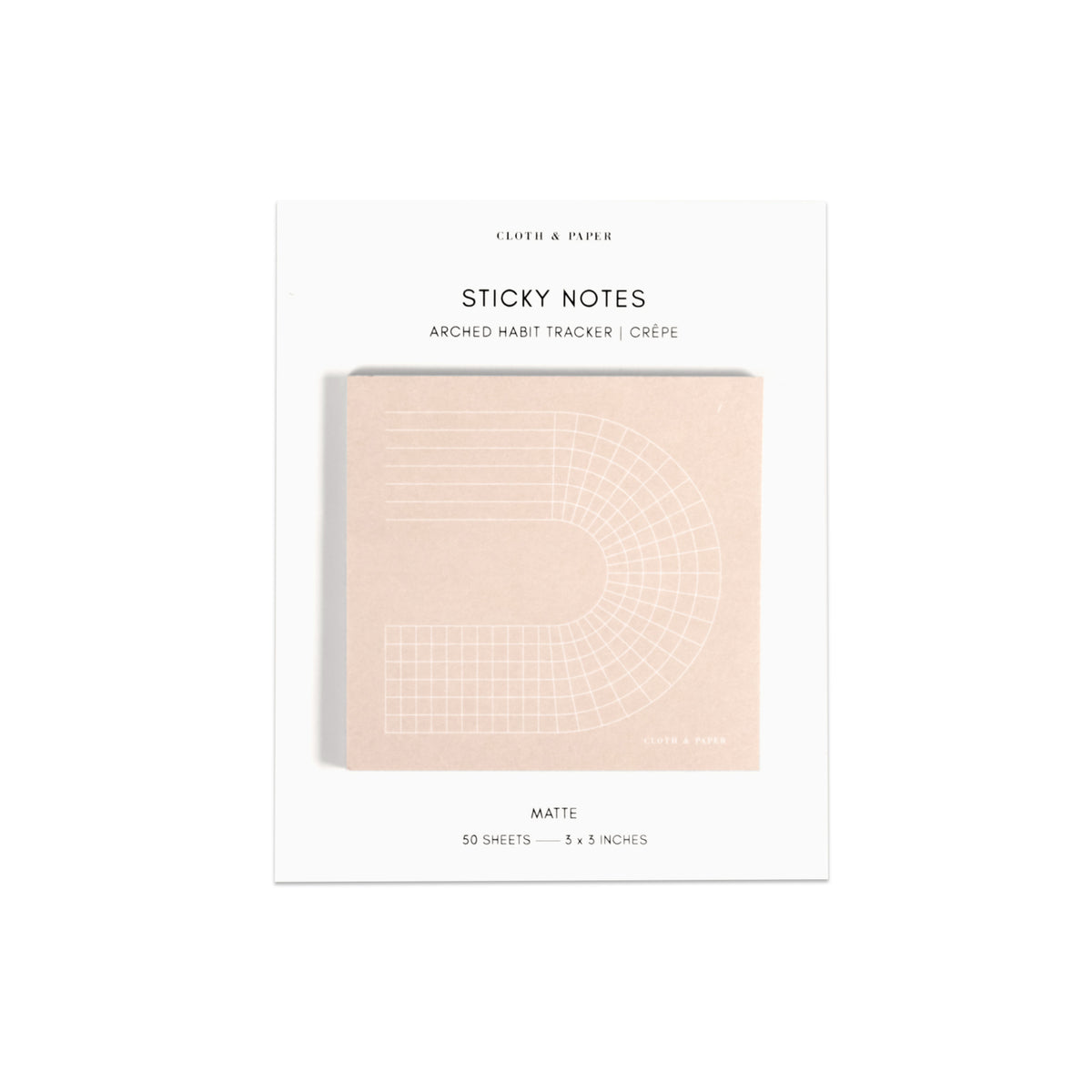 Arched Habit Tracker Sticky Notes | Cloth & Paper – CLOTH & PAPER
