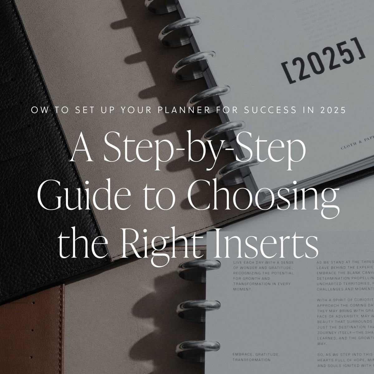 How to Set Up Your Planner for Success in 2025: A Step-by-Step Guide t ...