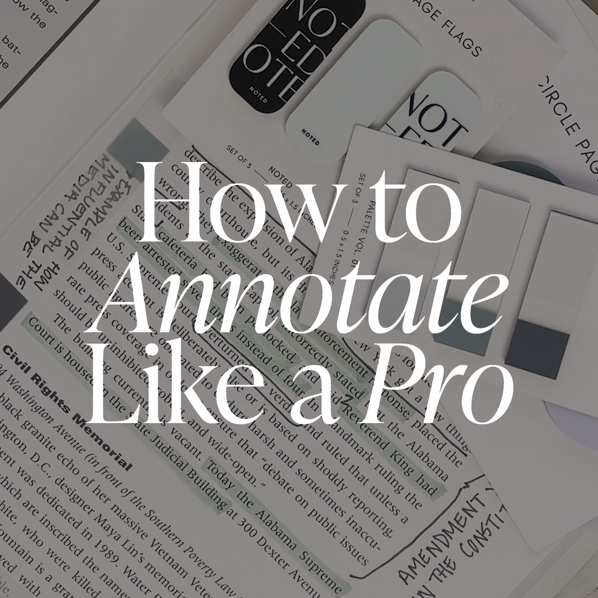 How to Annotate Like a Pro – CLOTH & PAPER