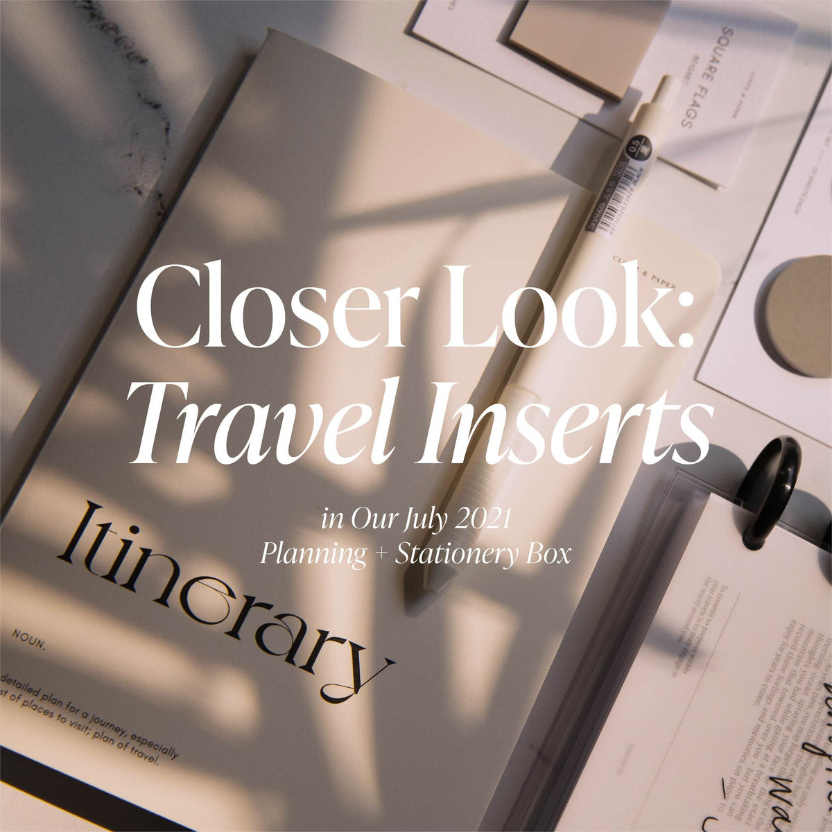 Closer Look: Travel Inserts in Our July 2021 Planning + Stationery Box ...