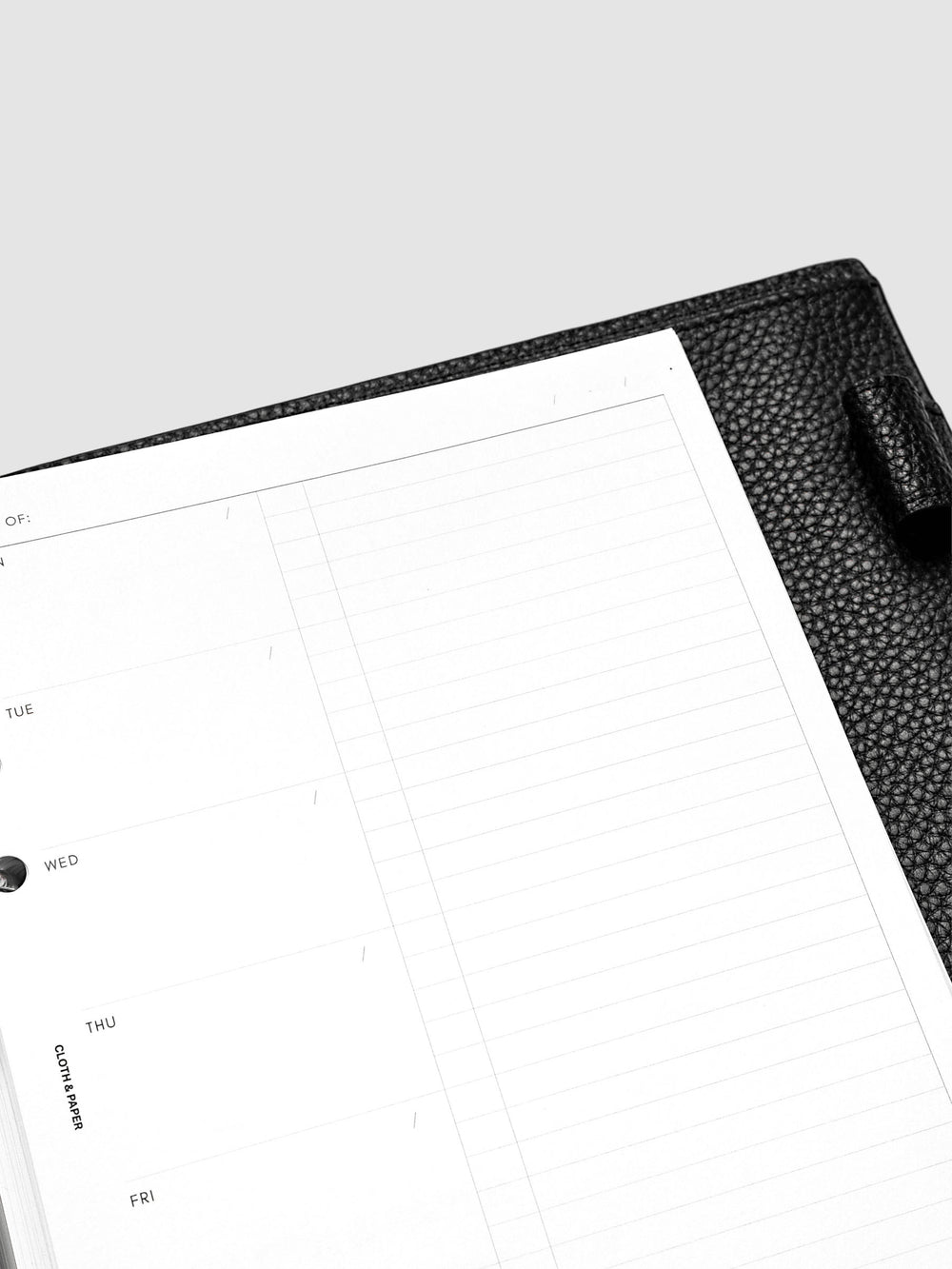 Weekly Checklist Planner Inserts | Cloth & Paper