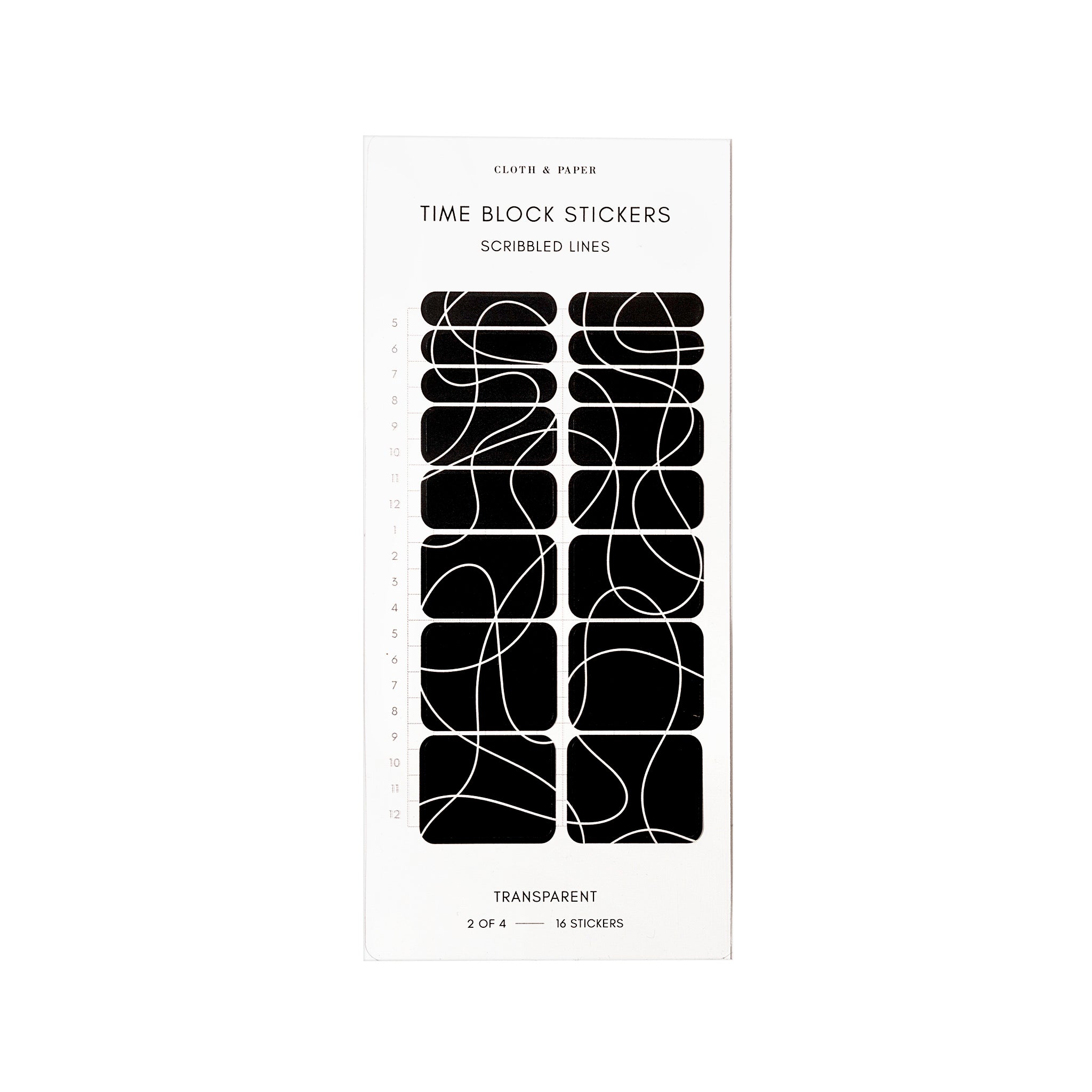 Time Block Planner Sticker Set | Cloth & Paper – CLOTH & PAPER