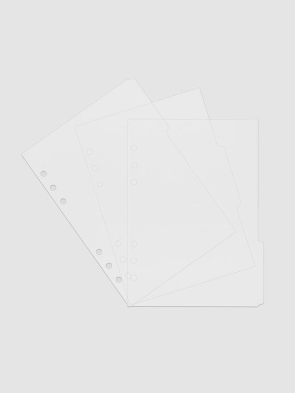 Blank Side Tab Dividers + Labels Set | Cloth & Paper