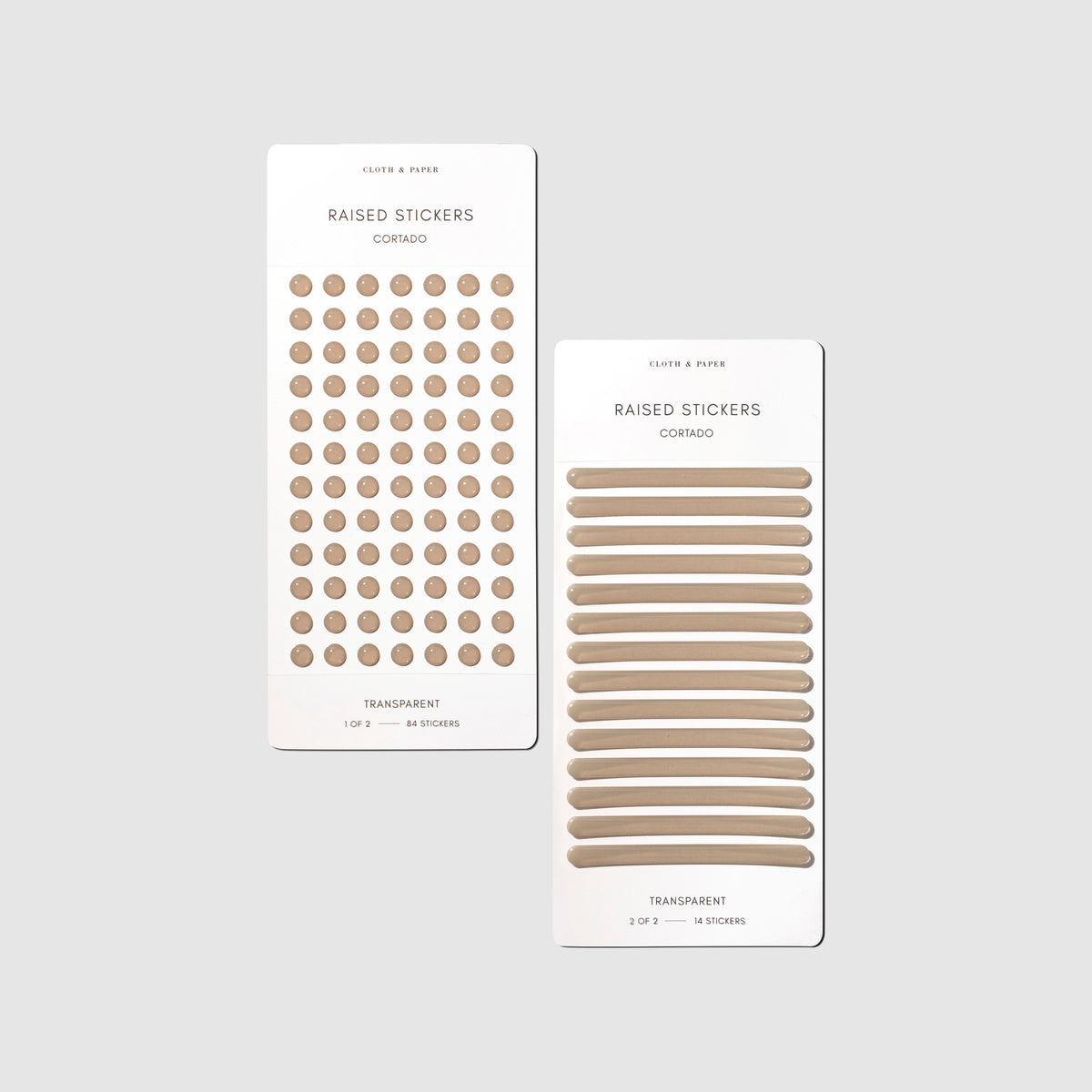 Raised Sticker Set | Planner Stickers | Cloth & Paper – CLOTH & PAPER