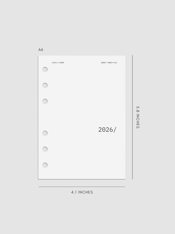 2026 Monthly Vellum Dashboard Overlays | Avant Garde | Cloth & Paper