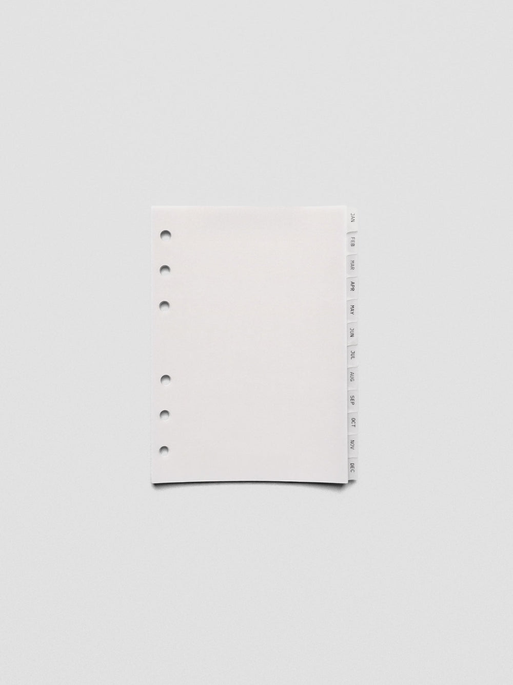 Vellum Monthly Side Tab Planner Dividers | Cloth & Paper