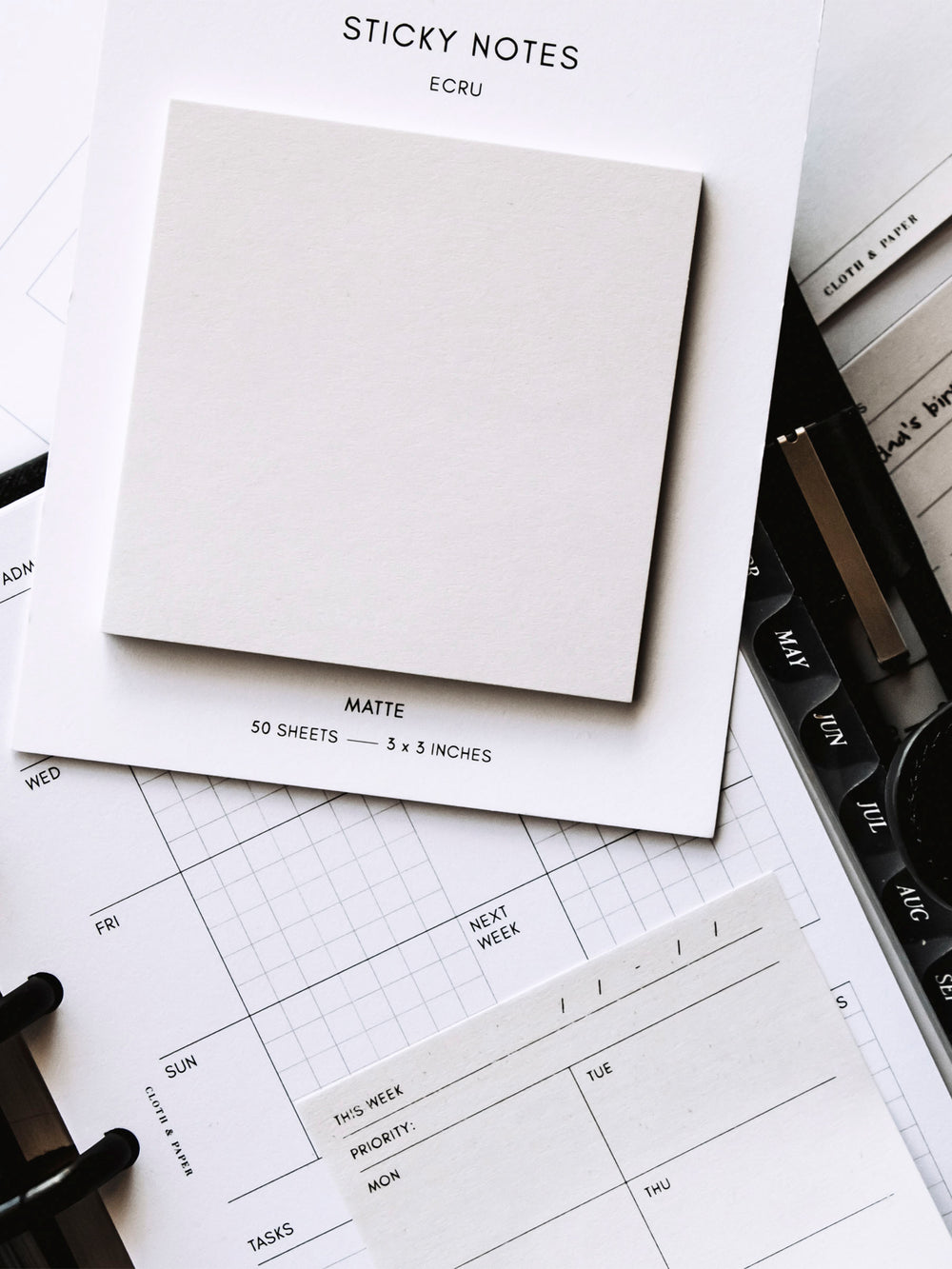 3x3 Sticky Note Printable | Admin | Cloth & Paper