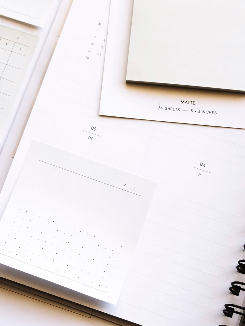 3x3 Sticky Note Printable | Essentials | Cloth & Paper