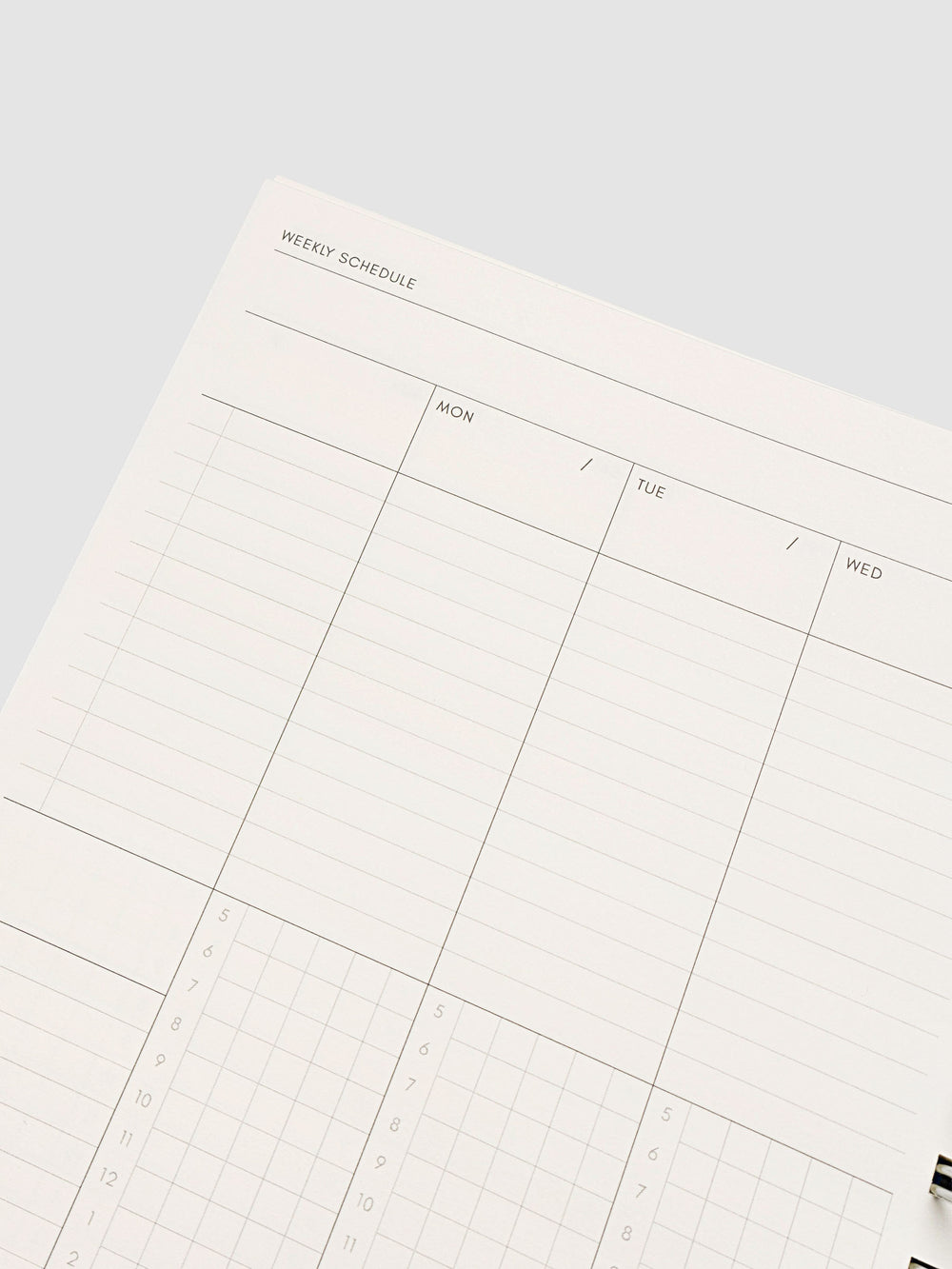 A5 Spiral Notebook for Time Blocking & Planning | Cloth & Paper