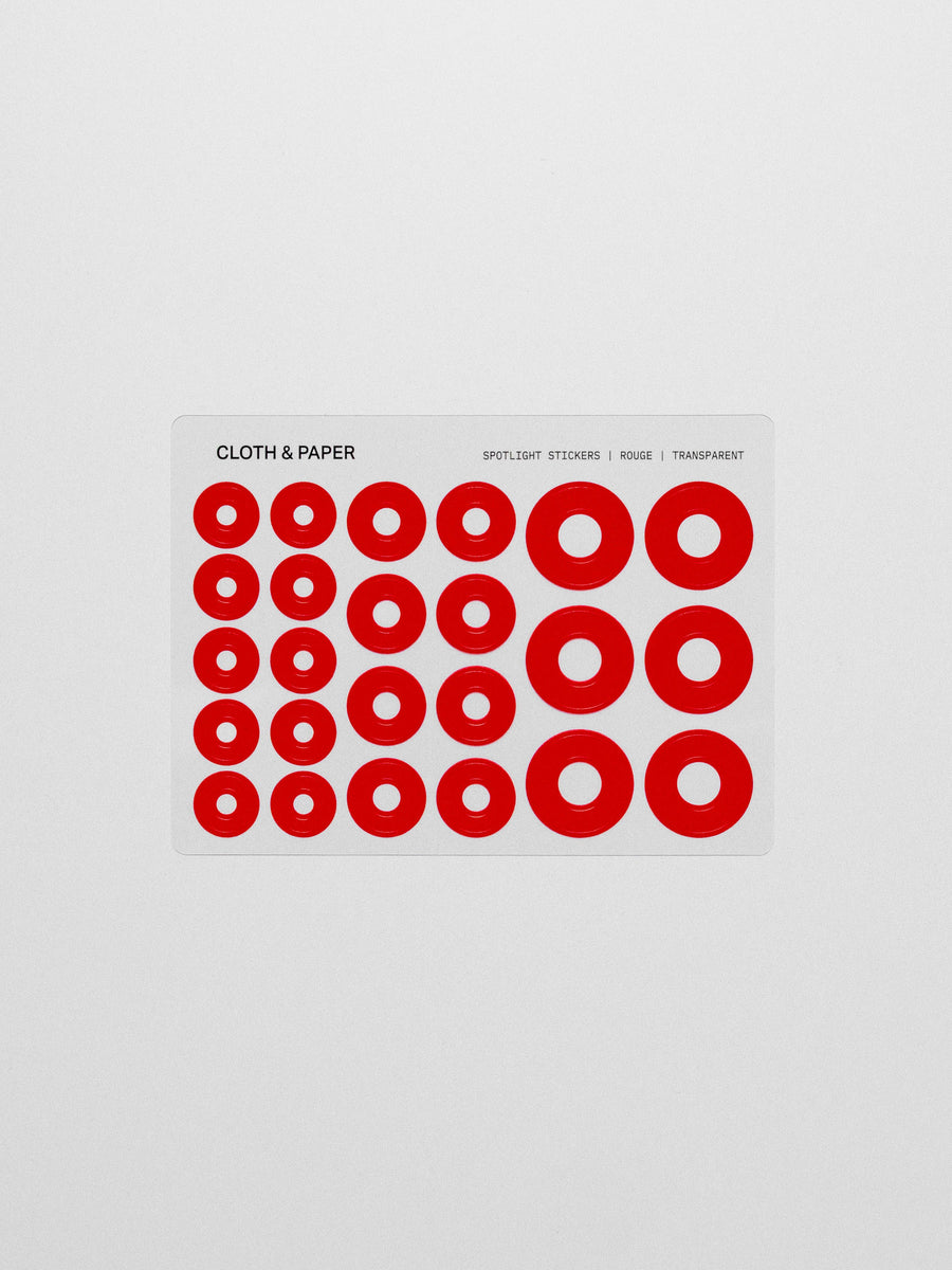 Spotlight Sticker Set | Rouge | Cloth & Paper – CLOTH & PAPER