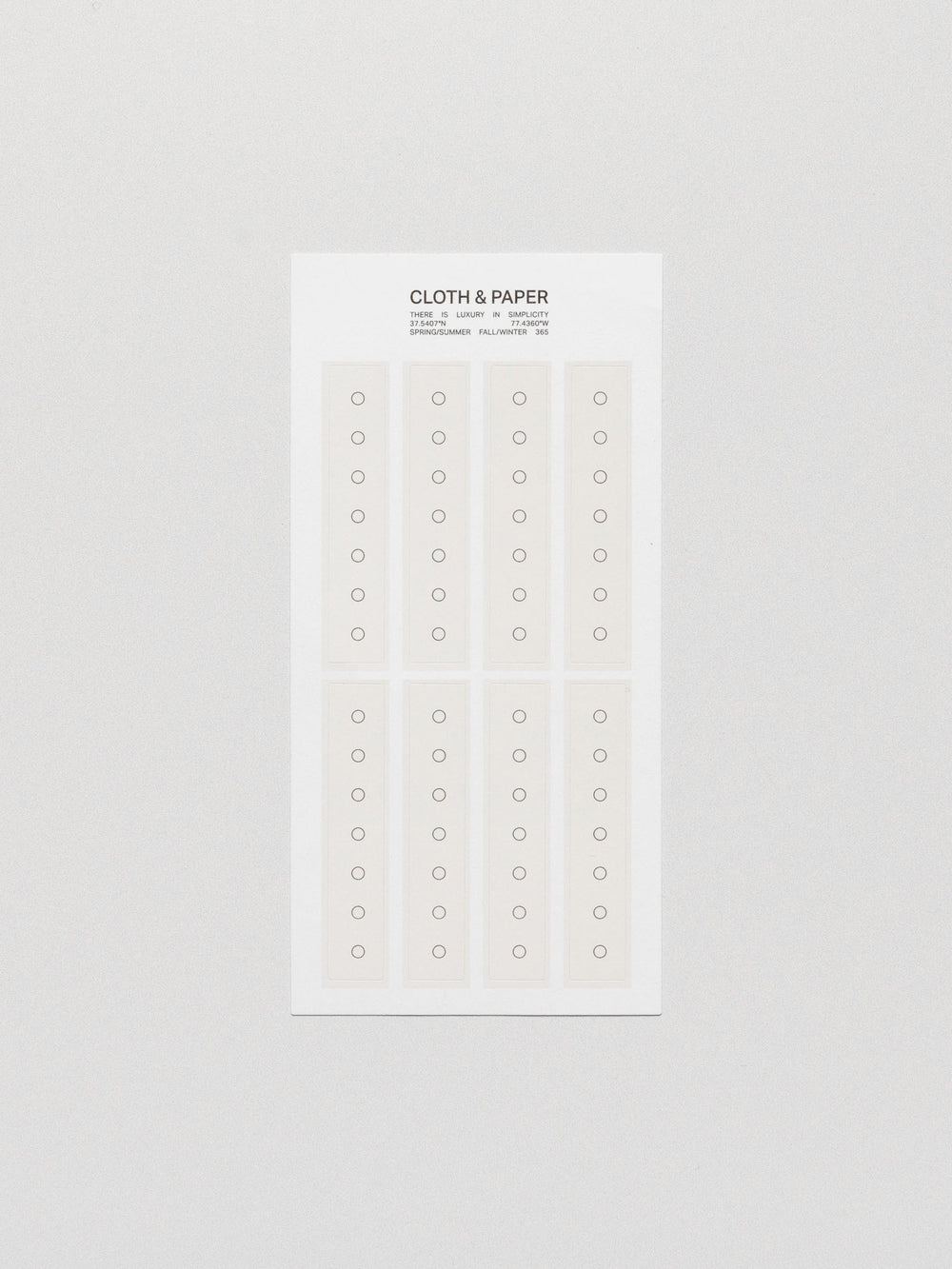 Label Planner Stickers | Strips | Cloth & Paper