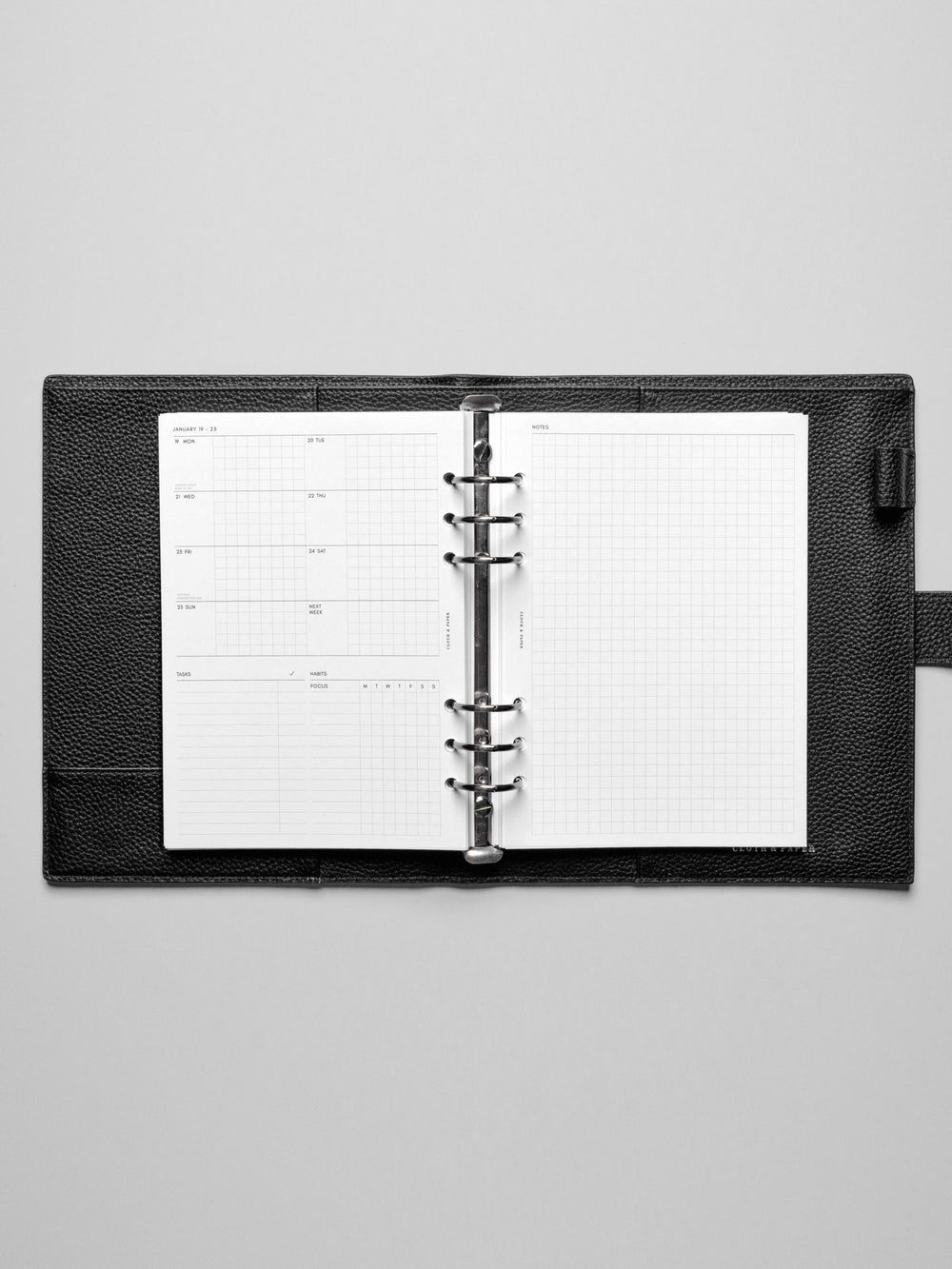 2026 Dated Weekly Admin Planner Insert | Monday Start | Cloth & Paper