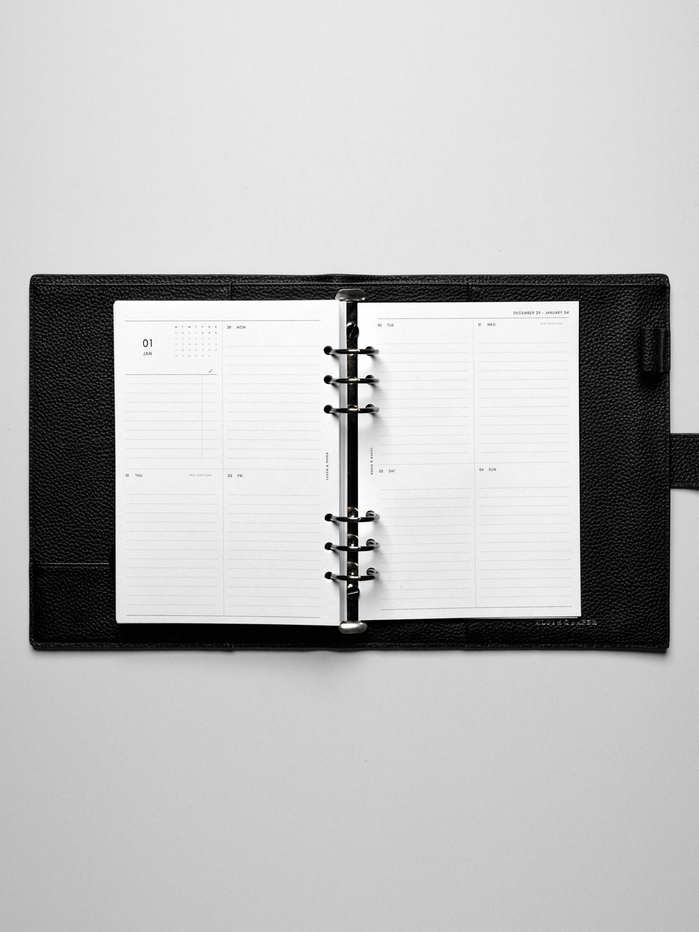 2026 Dated Vertical Weekly Planner Inserts | Monday Start | Cloth & Paper