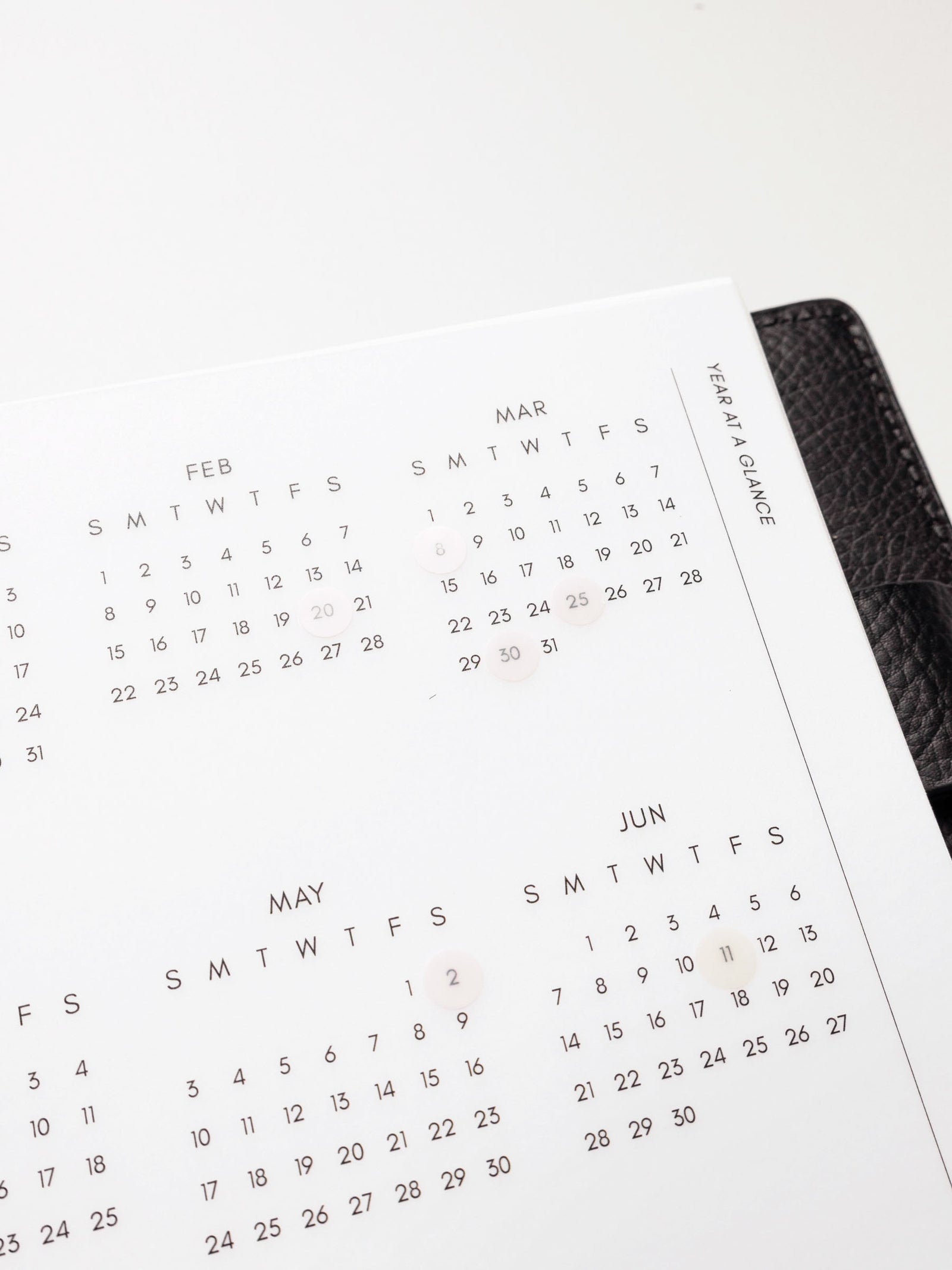 2026 Year At A Glance Planner Dashboard | Cloth & Paper