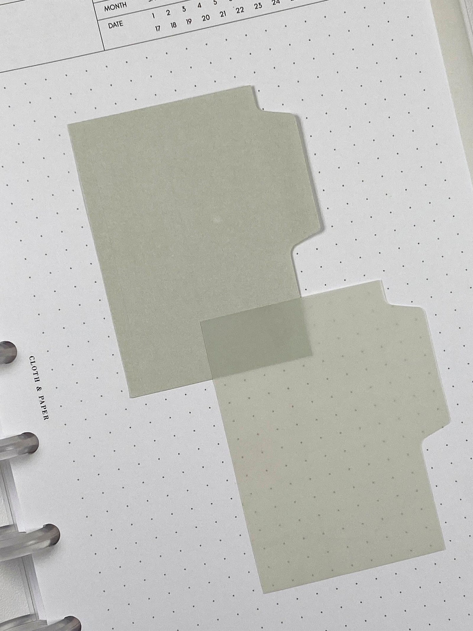 Blank Tab Sticky Note Set for Marking and Notes | Cloth & Paper