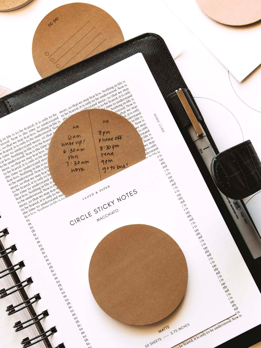 Circle Sticky Note Printable | Essentials | Cloth & Paper