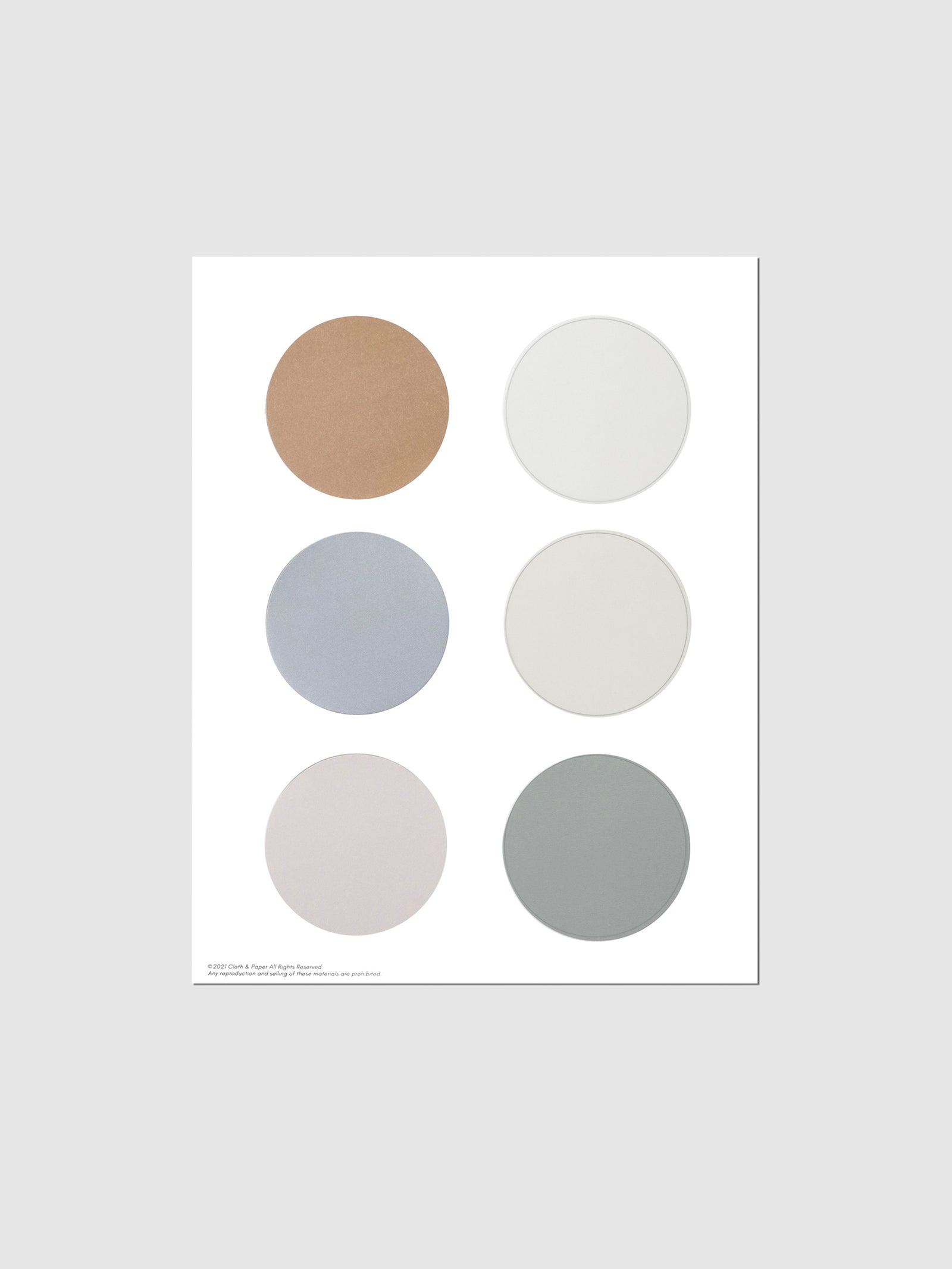 Circle Sticky Note Printable | Essentials | Cloth & Paper