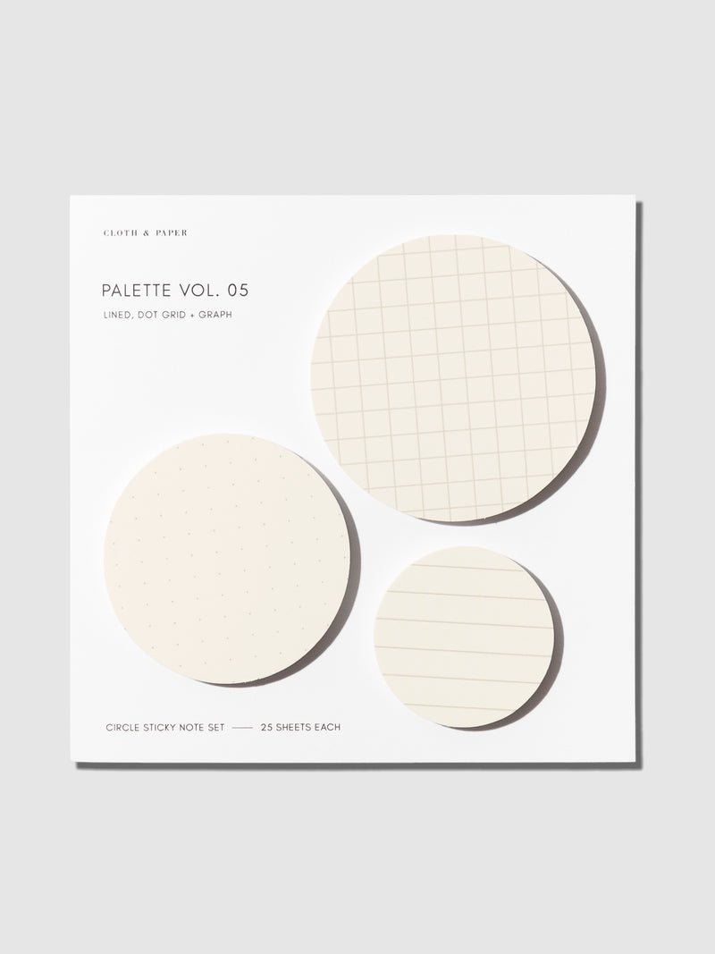 Circle Sticky Note Set | Cloth & Paper