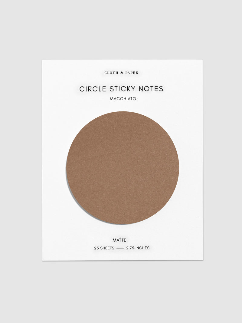 Circle Sticky Notes for Minimal Planning and Reminders | Cloth & Paper