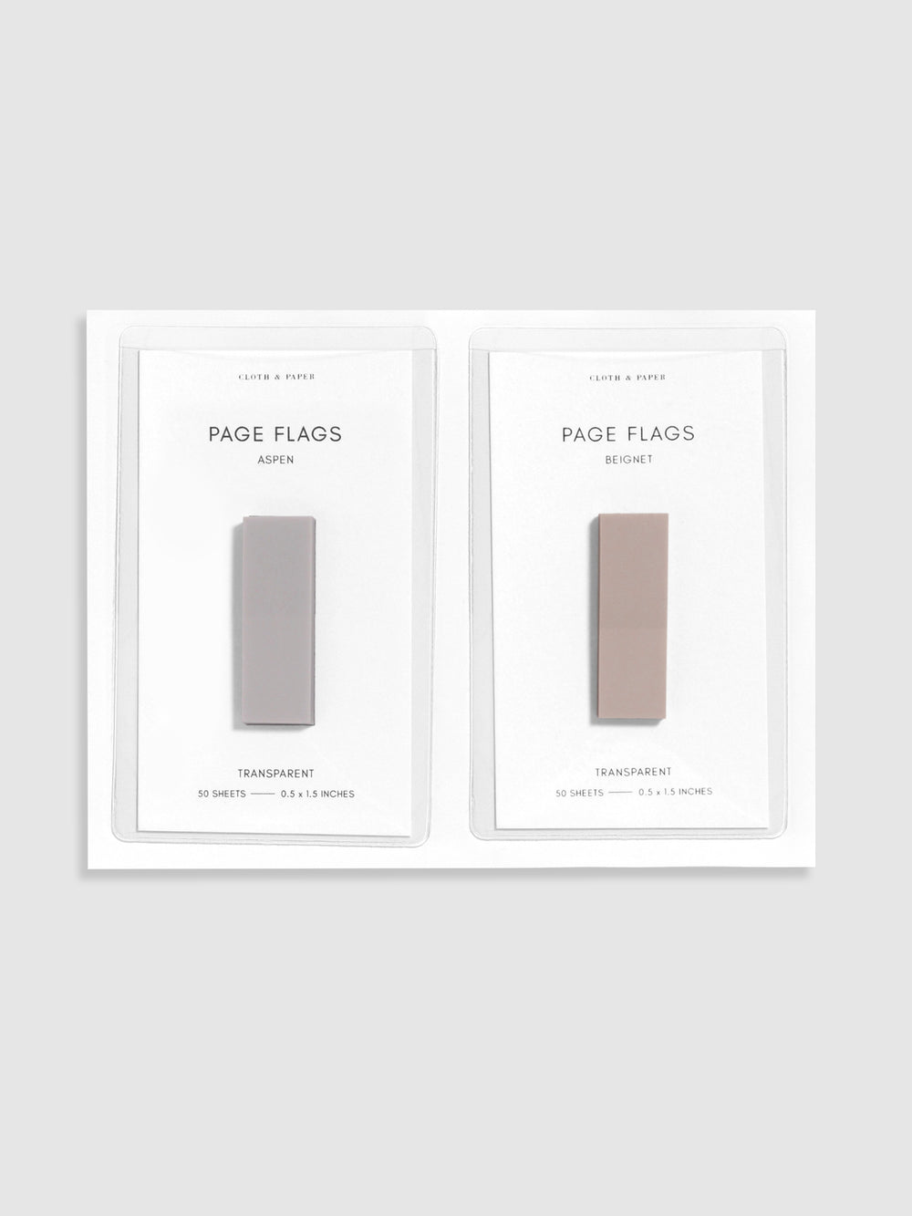 Clear Adhesive Pockets | Set of 2 | Cloth & Paper