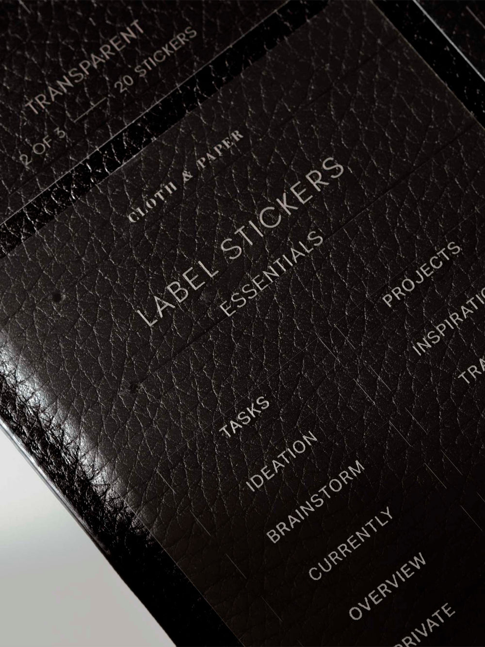 Clear Label Stickers | Cloth & Paper