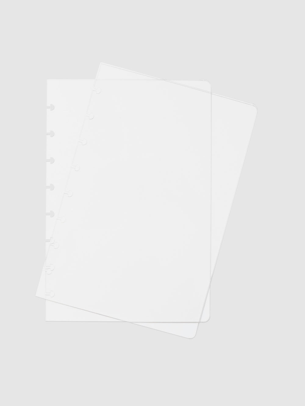 Crystal Clear Discbound Notebook Cover | Half Letter | Cloth & Paper