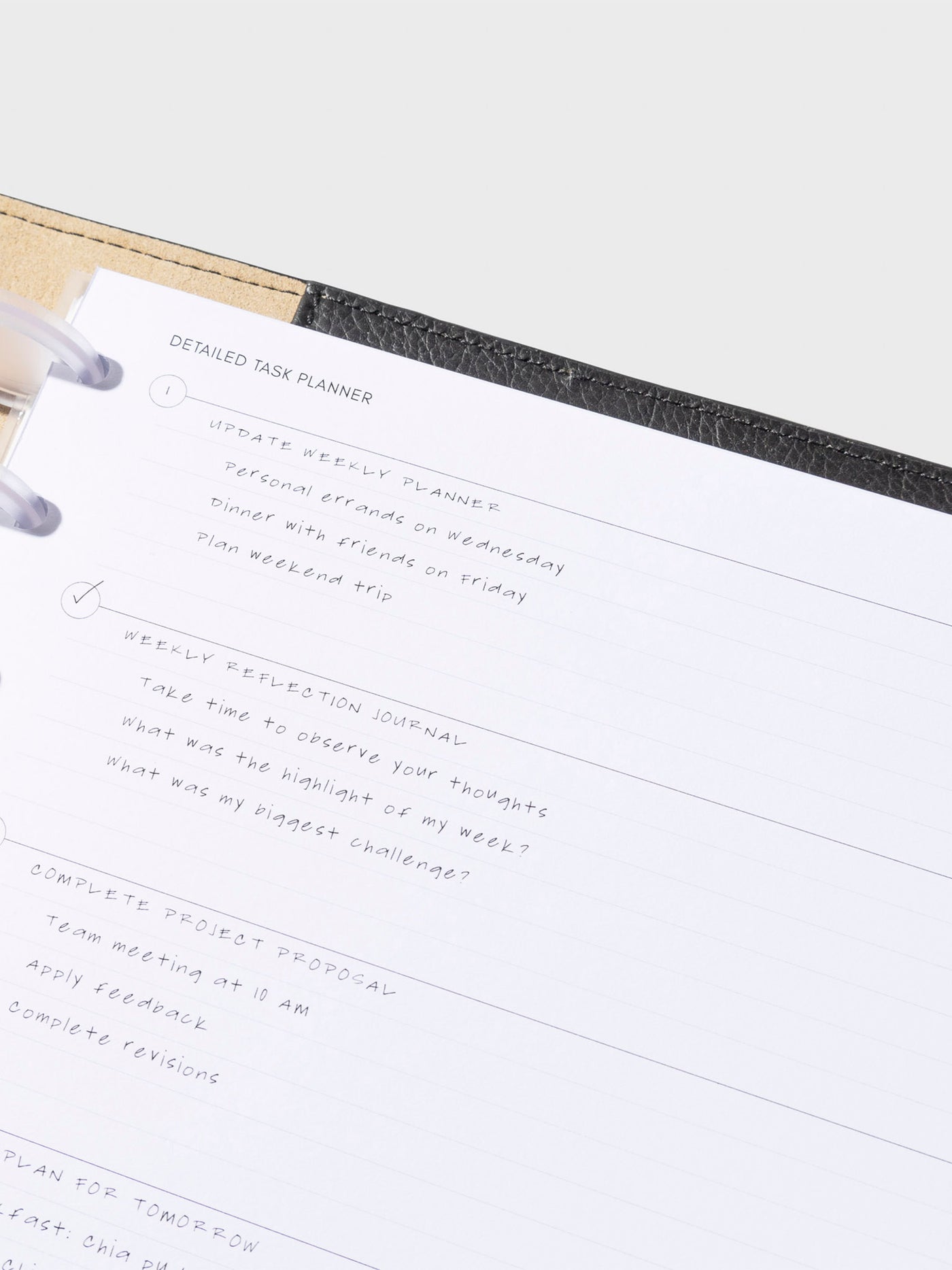 Detailed Task Planner Inserts | Cloth & Paper