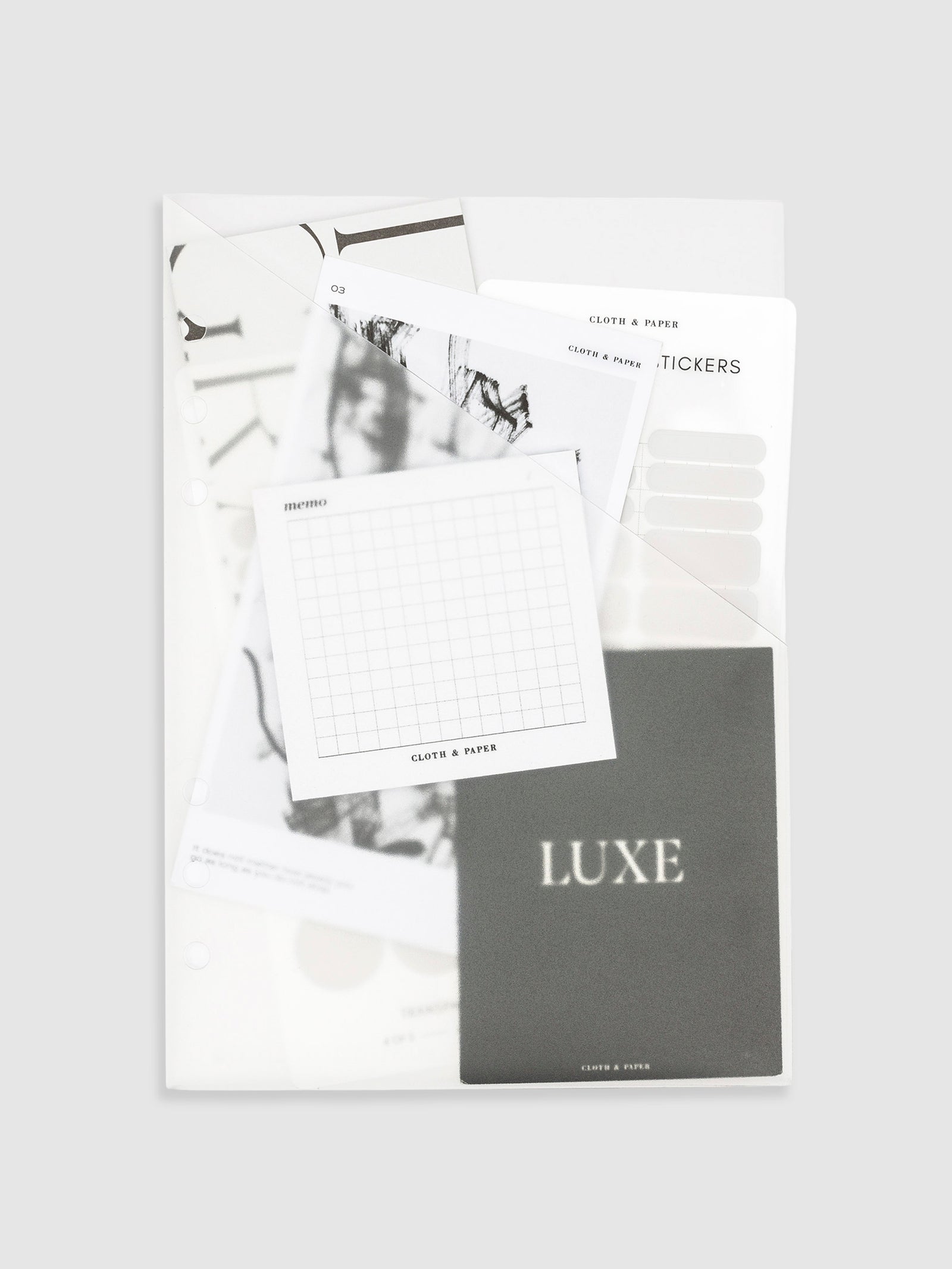 Diagonal Pocket Folder Set | Cloth & Paper