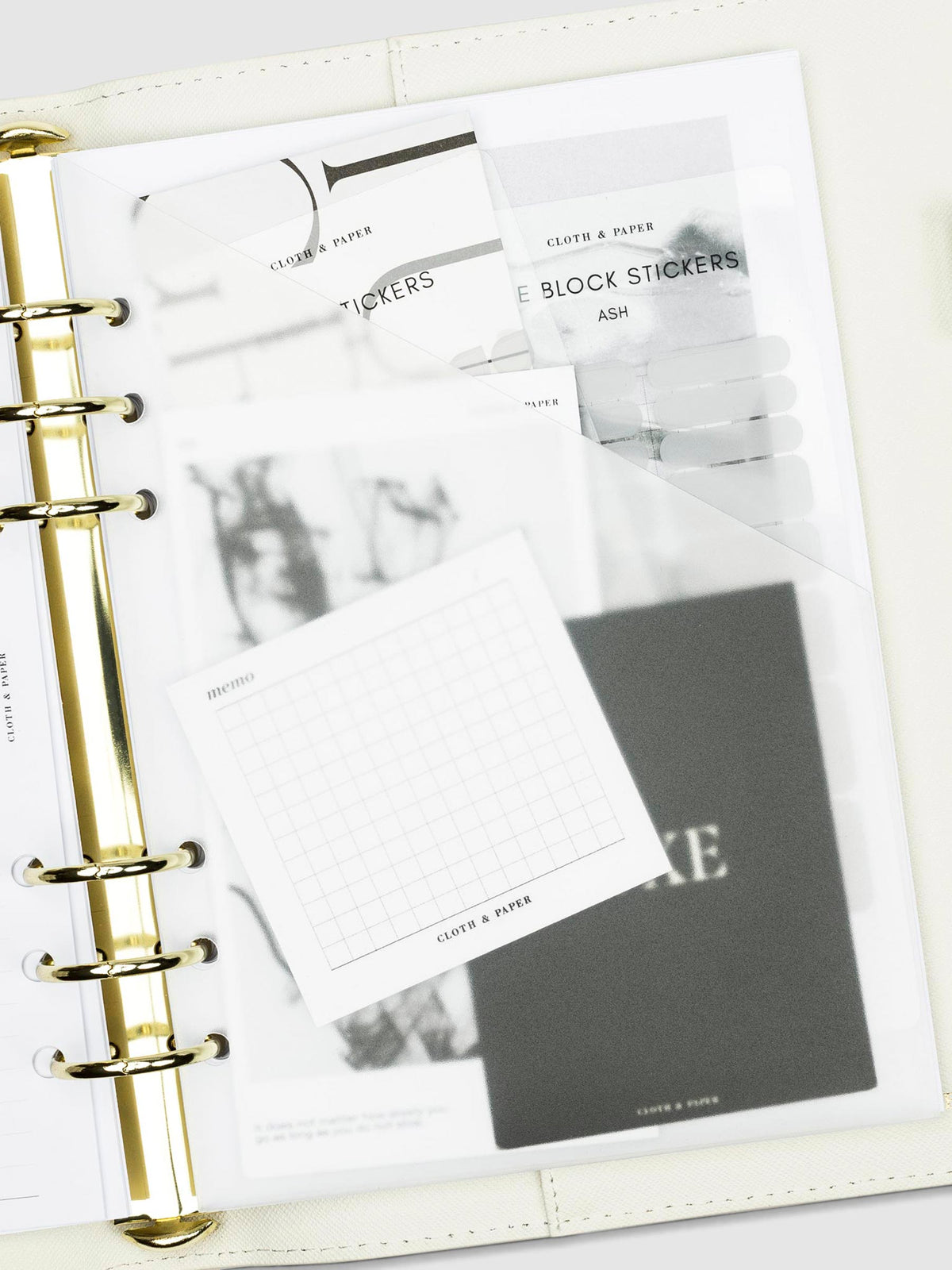 Diagonal Pocket Folder Set | Cloth & Paper