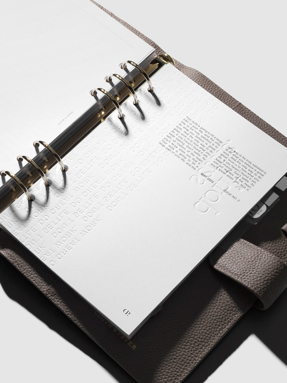 Don't Settle Planner Dashboard | Cloth & Paper