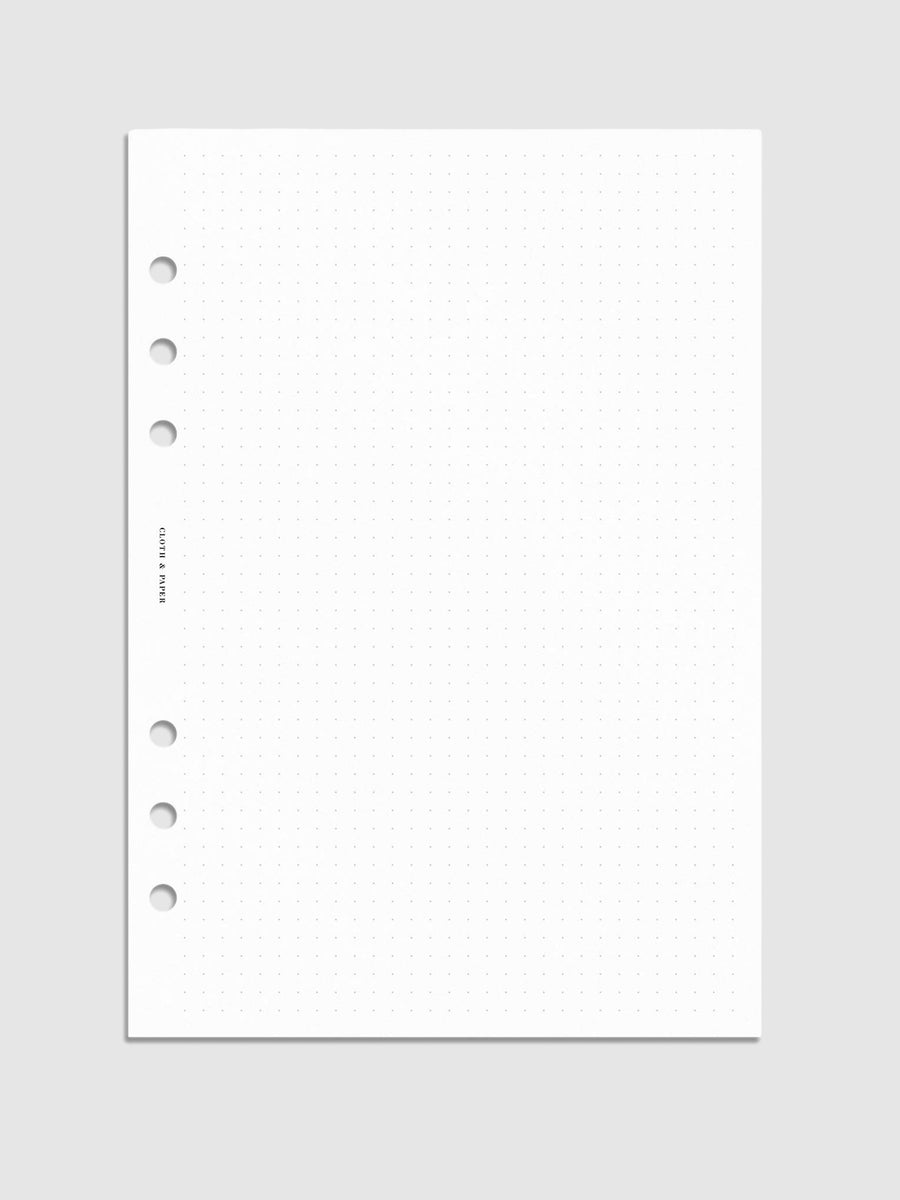 Dot Grid Planner Inserts | Cloth & Paper – CLOTH & PAPER