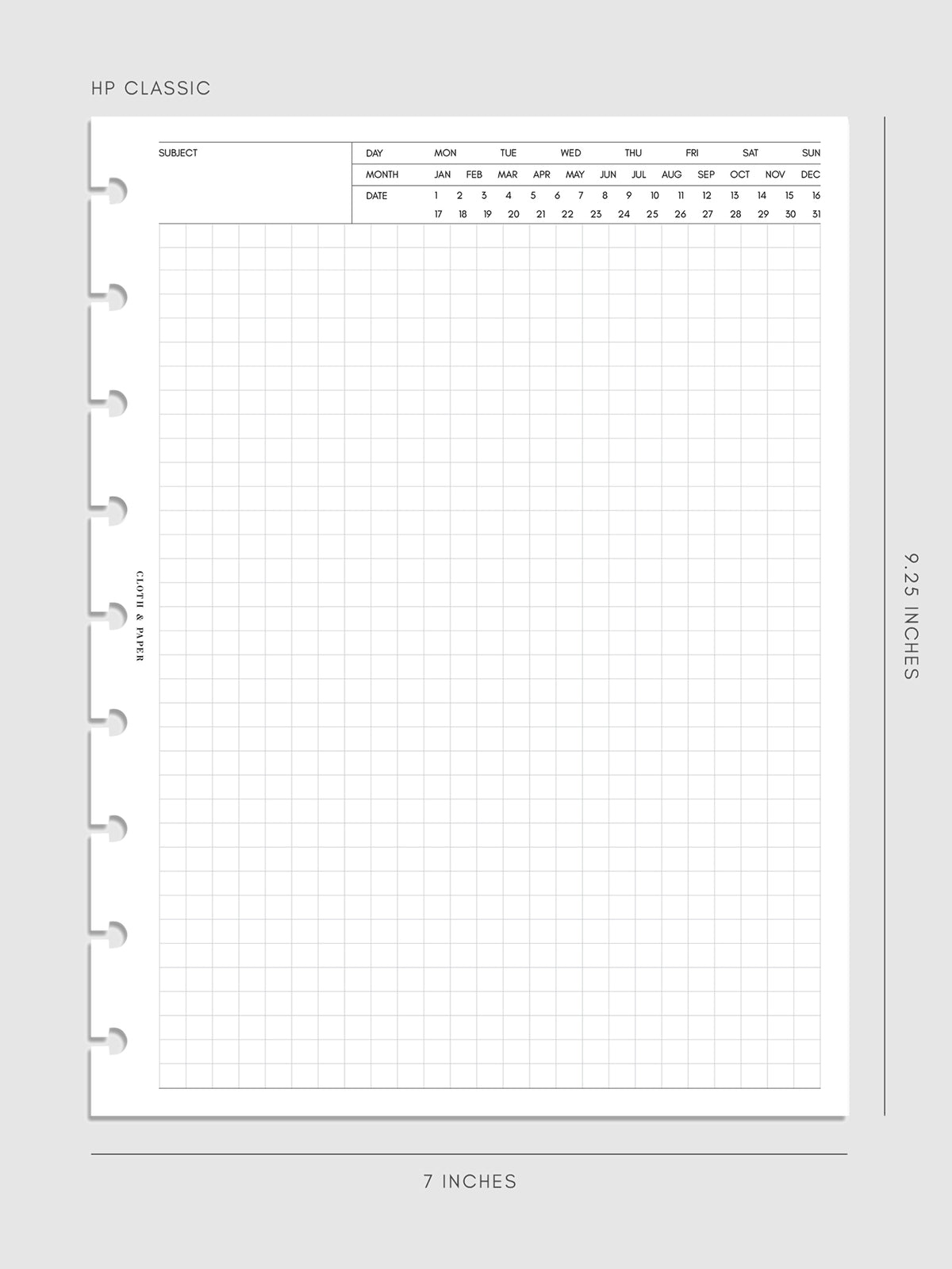 Executive Note Inserts | Graph Paper | 2nd Edition | Cloth & Paper