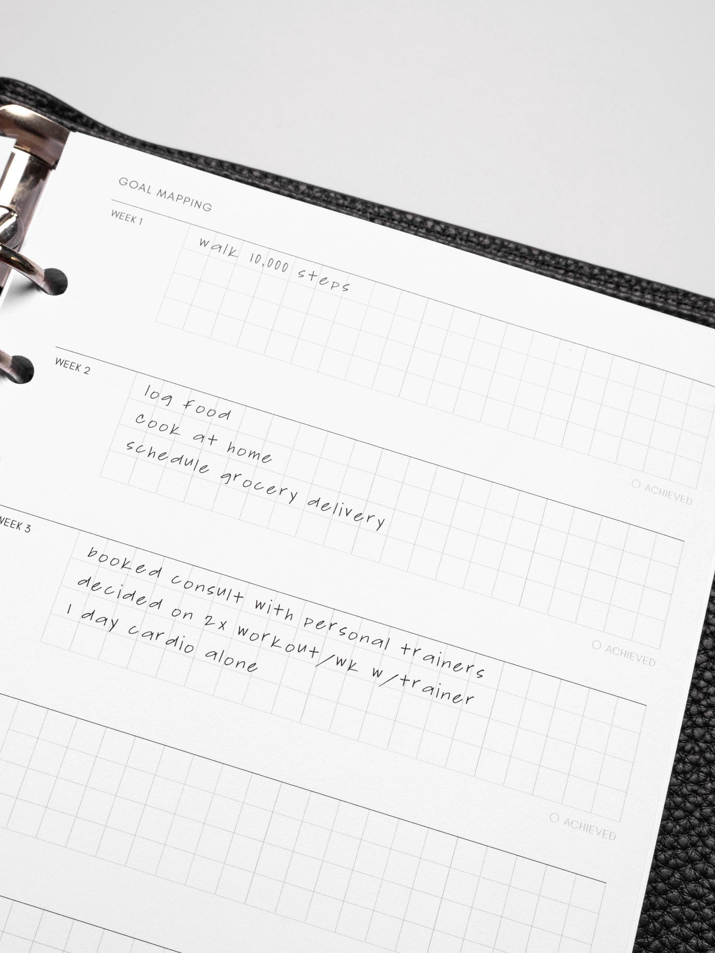 Goal Mapping Planner Inserts | Refreshed Version | Cloth & Paper