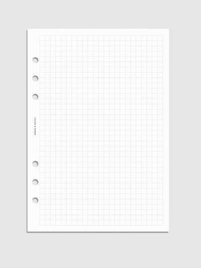 Graph Note Planner Inserts | Cloth & Paper