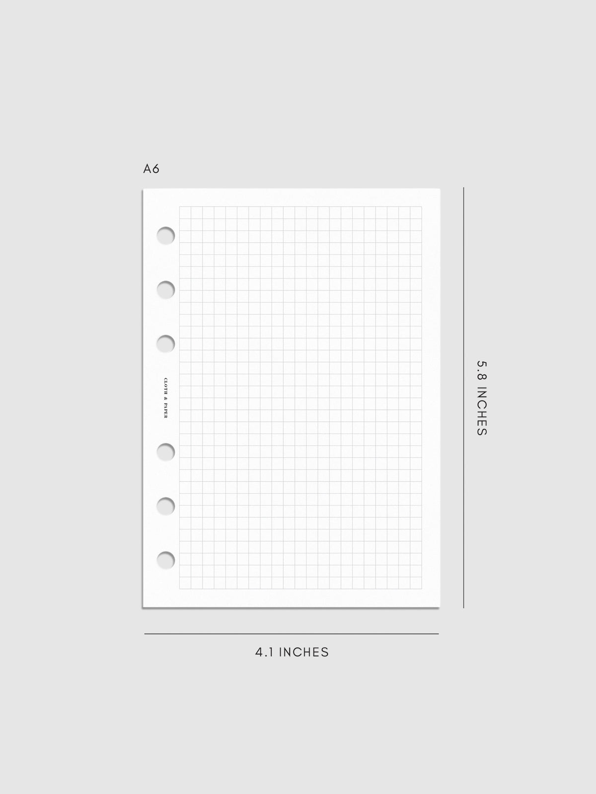 Graph Note Planner Inserts | Cloth & Paper