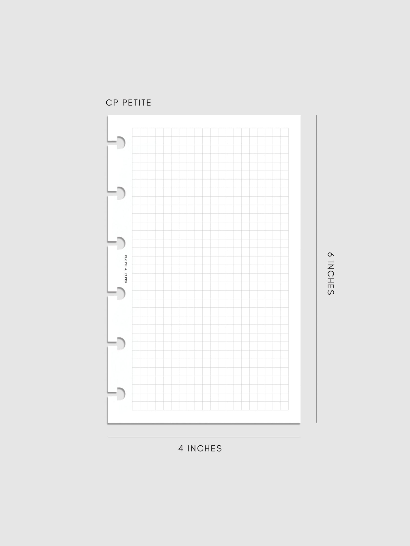 Graph Note Planner Inserts | Cloth & Paper