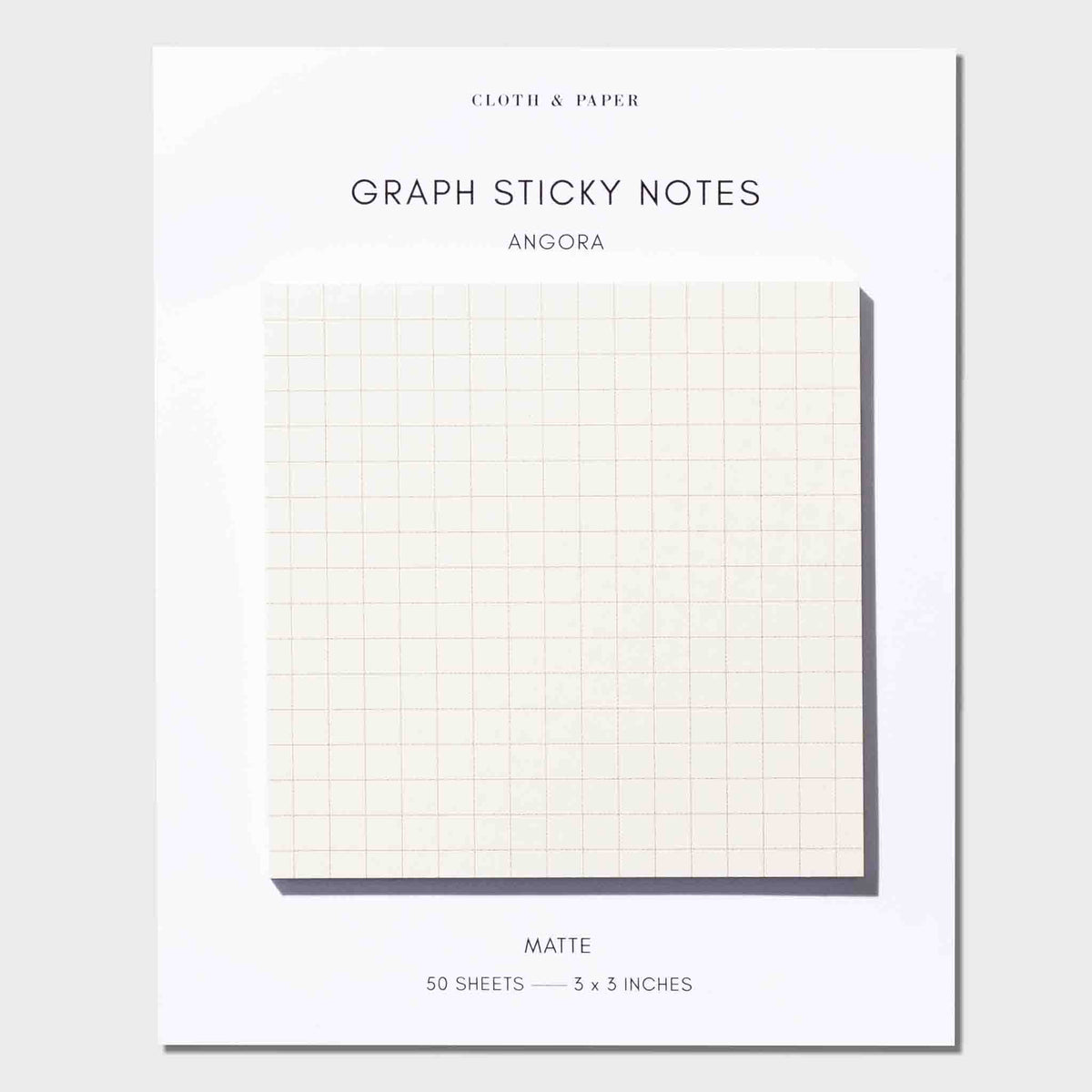Graph Sticky Notes | Angora | Cloth & Paper – CLOTH & PAPER