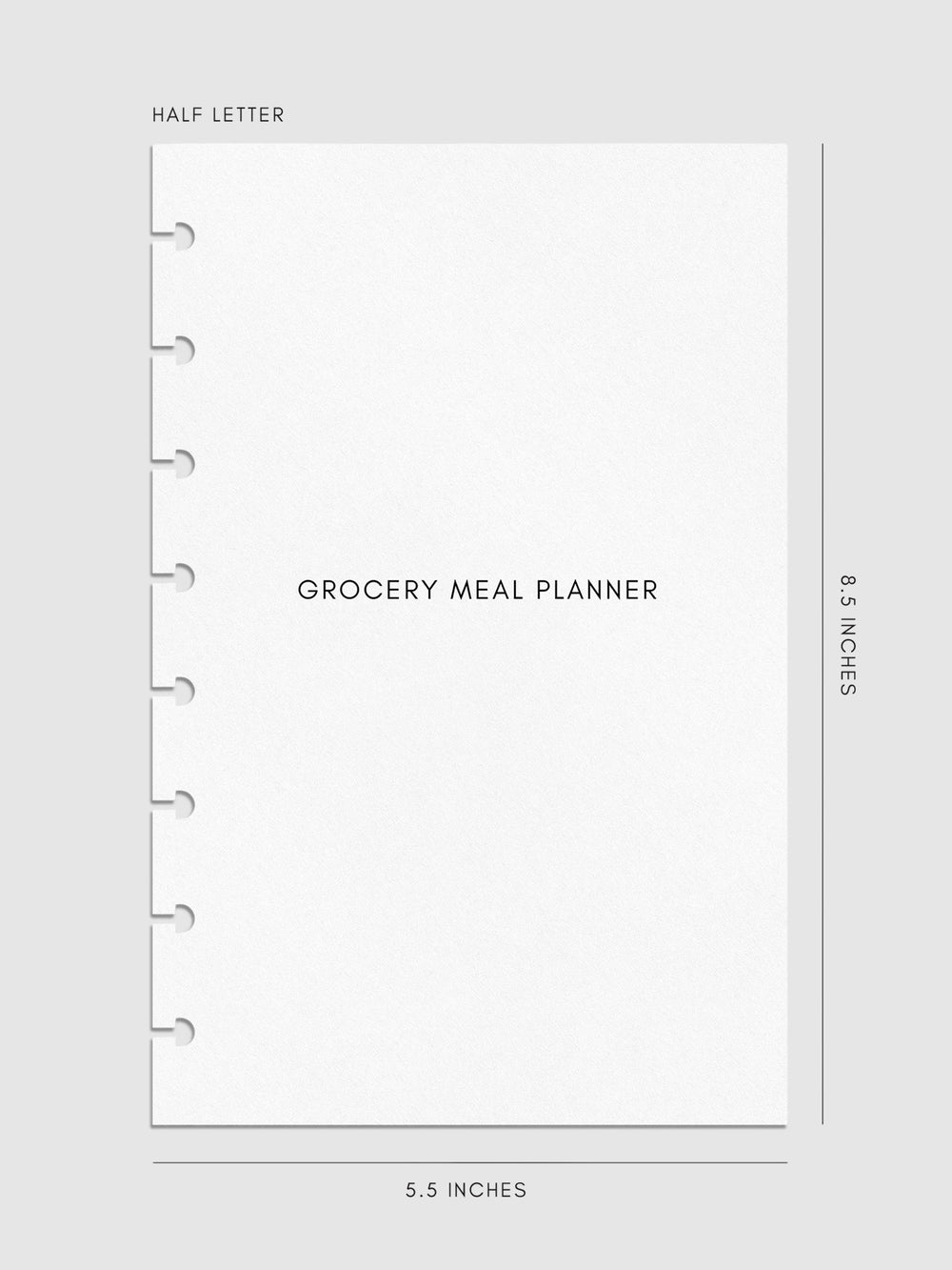 Grocery Meal Planner Inserts | Cloth & Paper