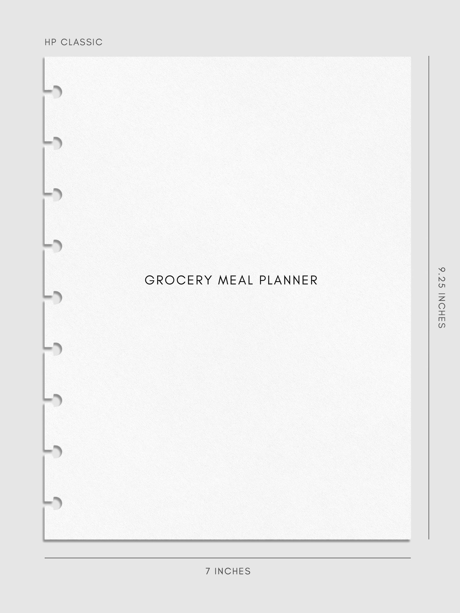 Grocery Meal Planner Inserts | Cloth & Paper