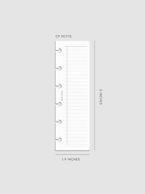 Half Page Task Inserts | Cloth & Paper