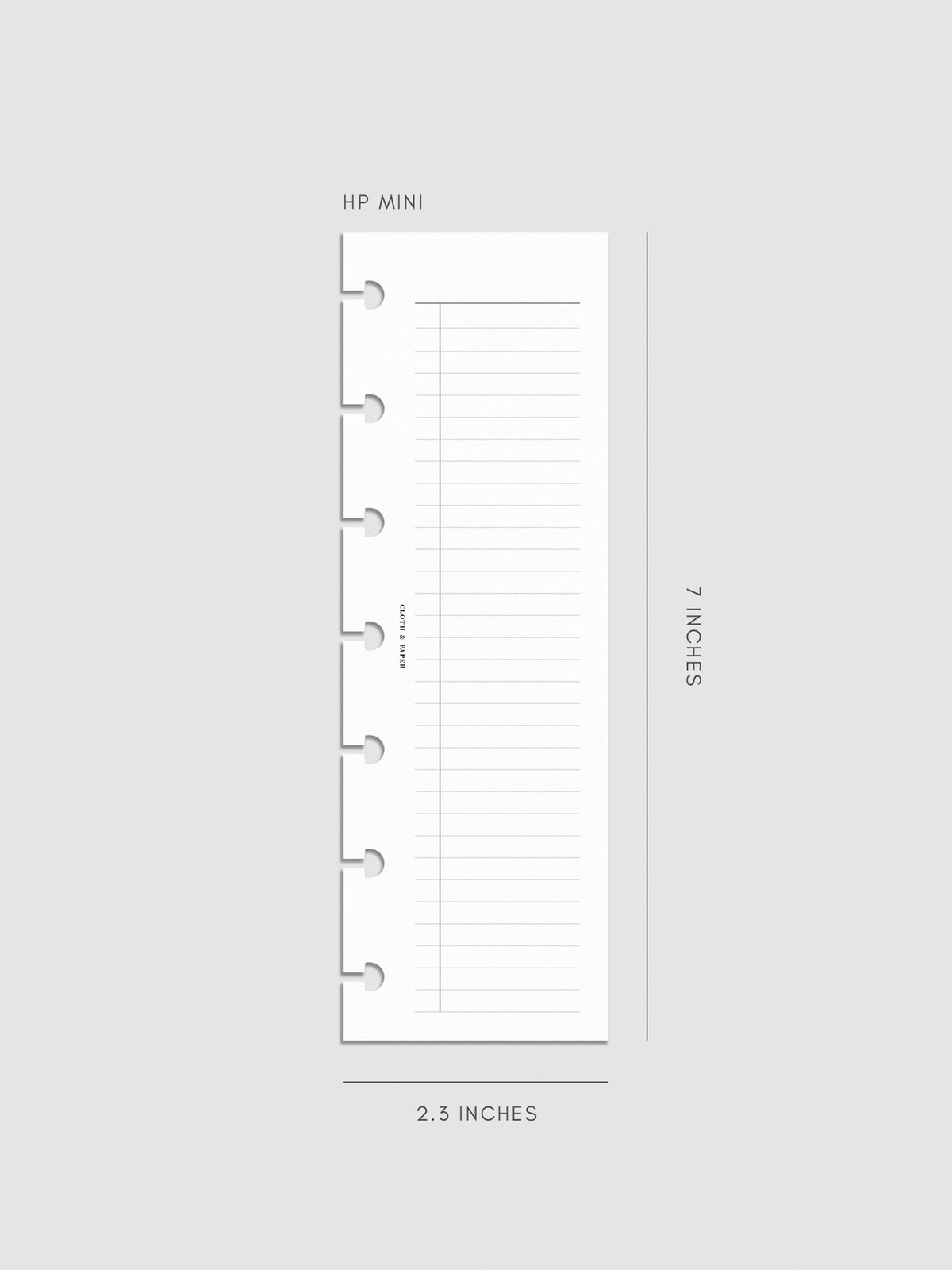 Half Page Task Inserts | Cloth & Paper