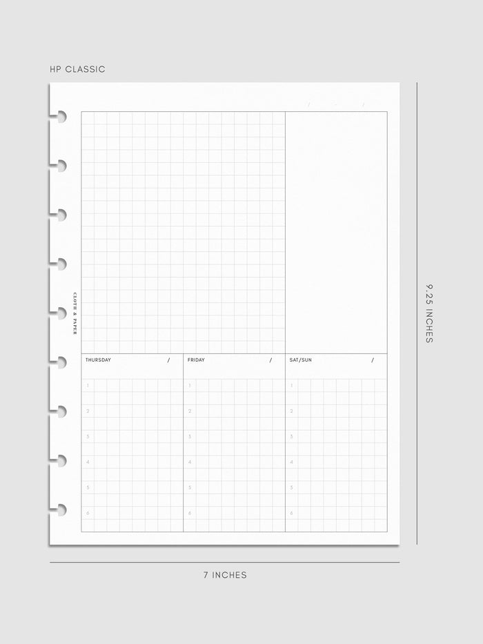 C&P Planner Size Guide