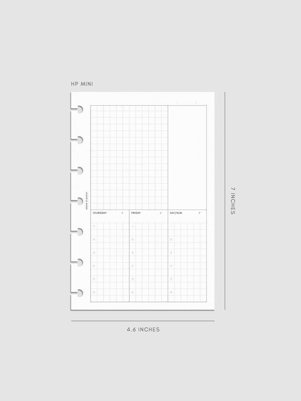 C&P Planner Size Guide