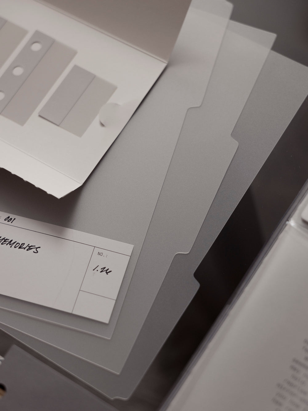 Blank Side Tab Dividers + Labels Set | Cloth & Paper