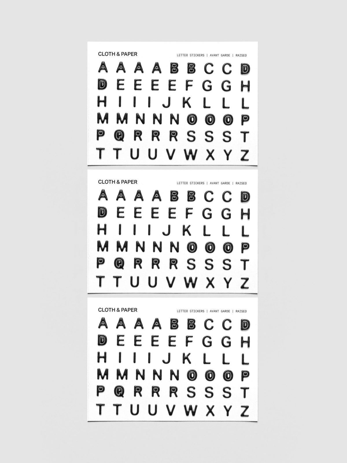 Raised Letter Stickers | Alphabet Stickers for Planners & Journals