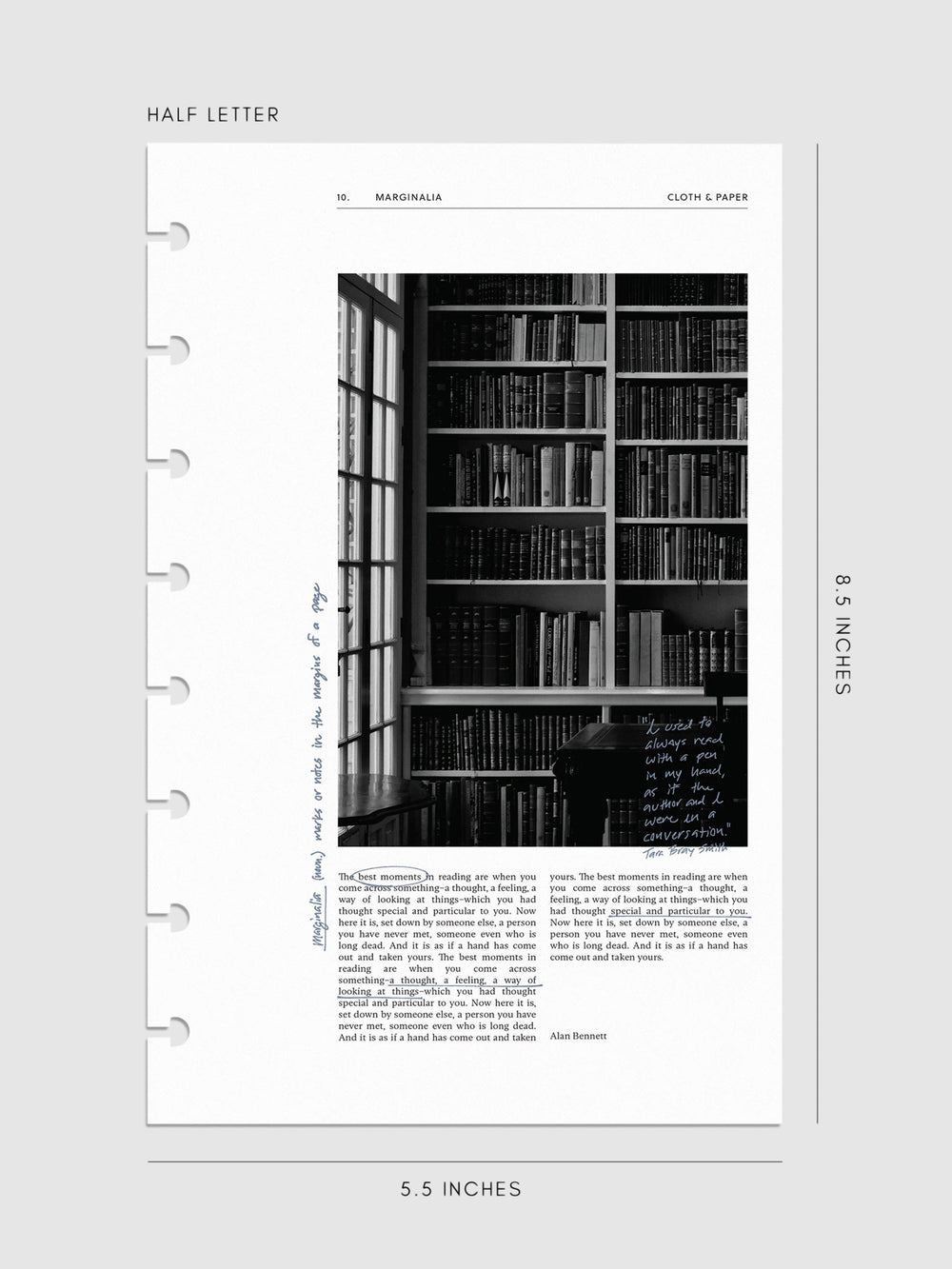 Marginalia Planner Dashboard | Cloth & Paper