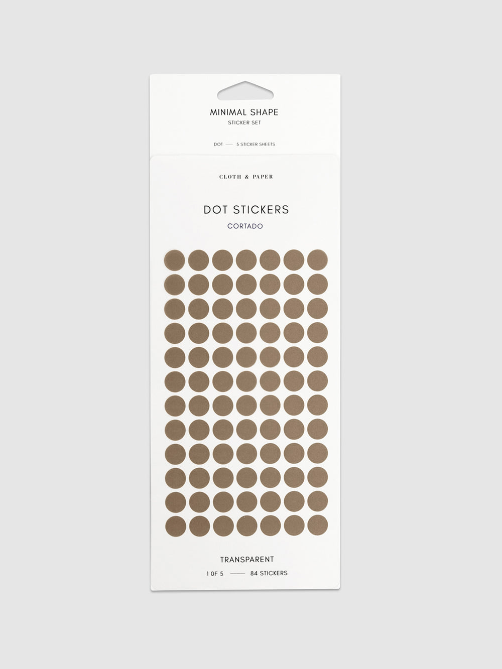 Minimal Shape Planner Sticker Set | Transparent | Drops | Cloth & Paper