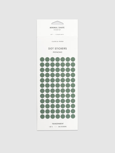 Minimal Shape Planner Sticker Set | Transparent | Drops | Cloth & Paper