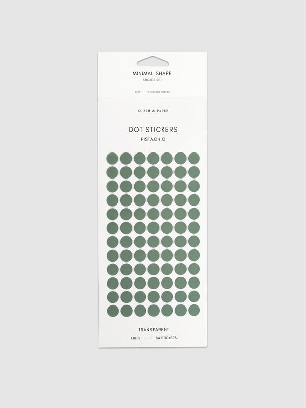 Minimal Shape Planner Sticker Set | Transparent | Drops | Cloth & Paper